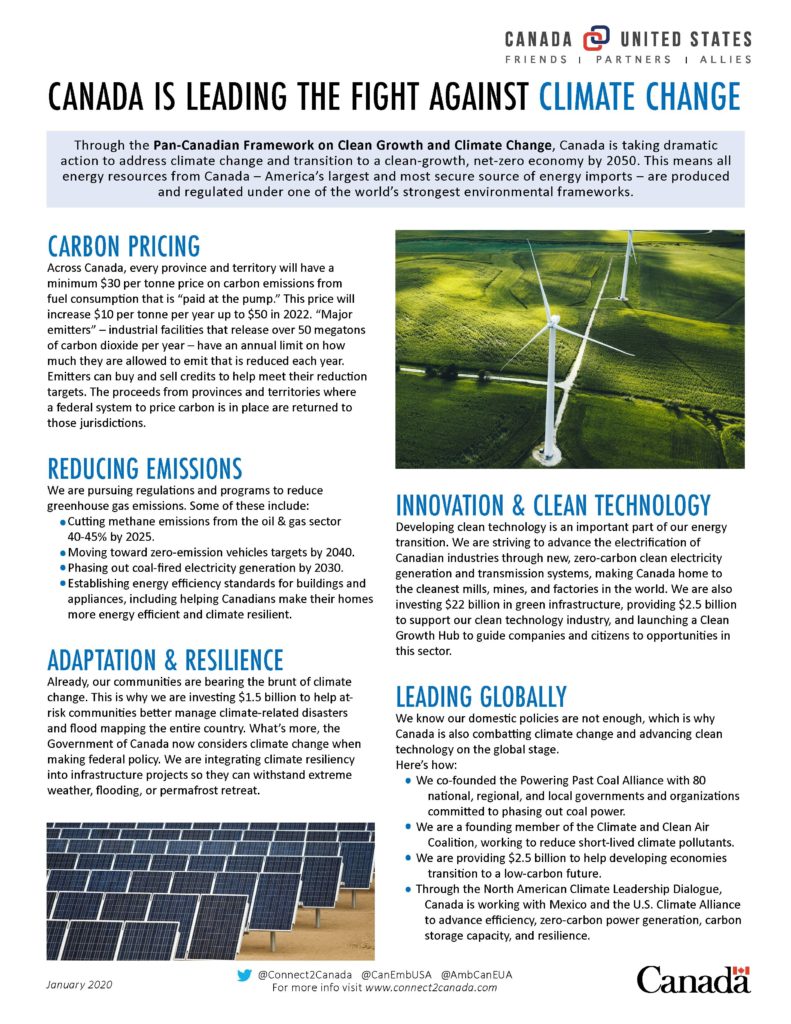Canada is Leading the Fight Against Climate Change - Connect2Canada